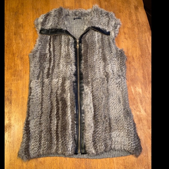 Dolce Cabo | Jackets & Coats | Dolce Cabo Rabbit Fur And Knit Vest ...